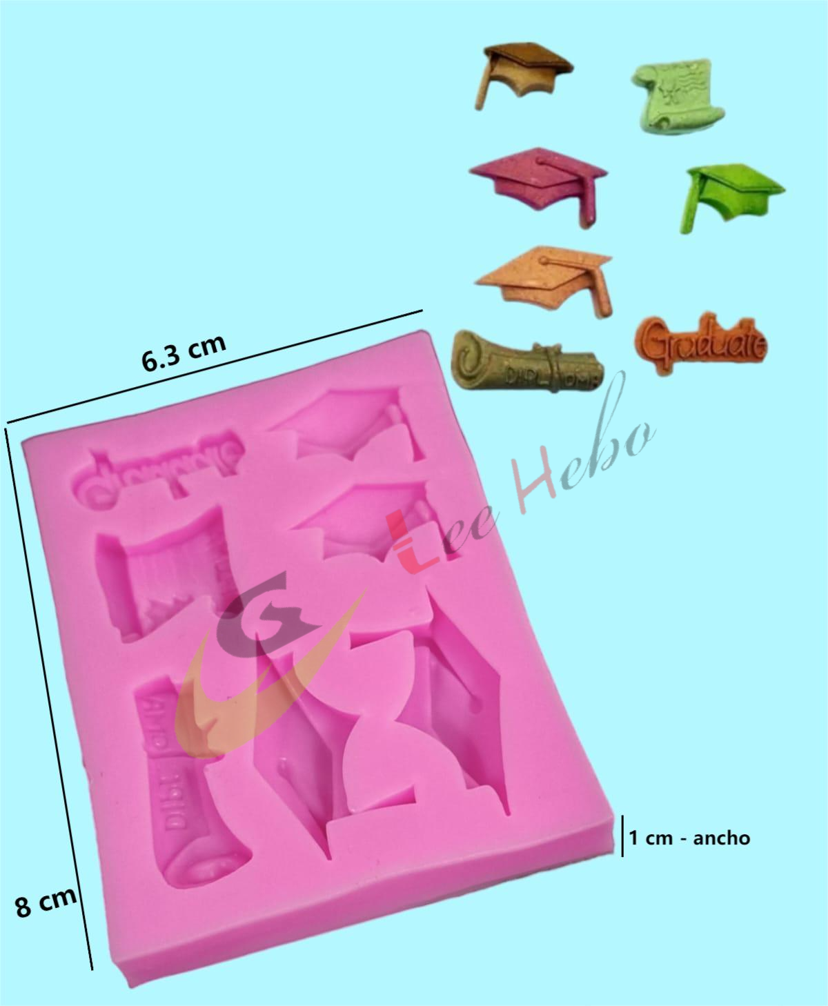 MOLDE DE SILICONA - GRADUACIÓN - EGRESADOS | LeeHebo - Artículos de ...